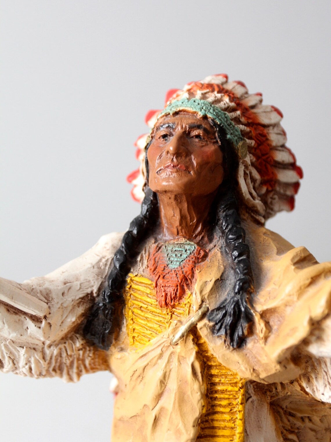 Native American Indian Chief Statue Universal Statuary Circa - Etsy