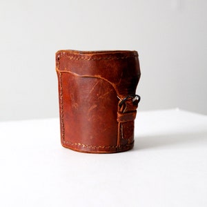 Vintage Leather Case, Belted Pouch Box - Etsy