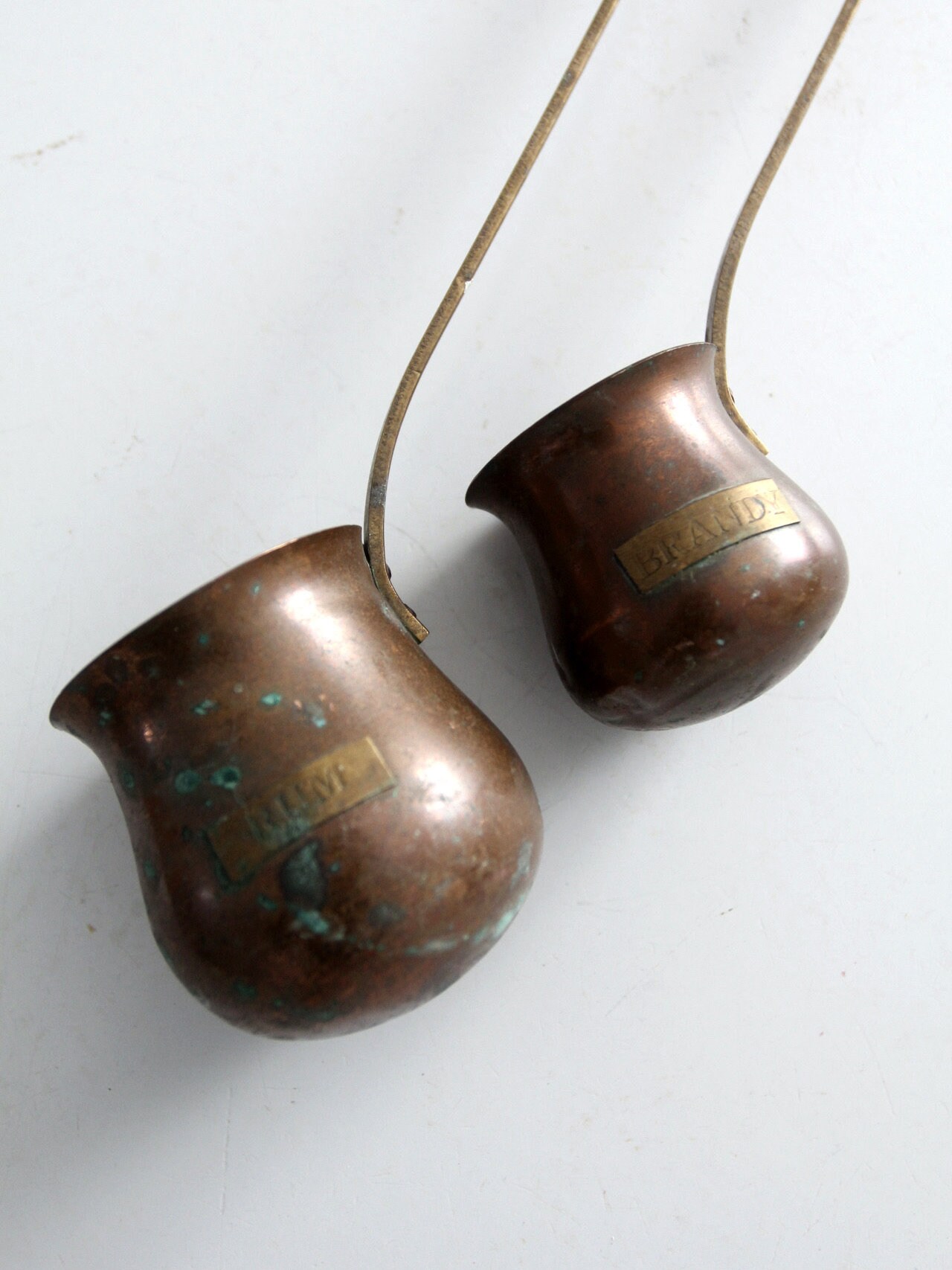 Antique Copper Rum and Brandy Tasting Ladles - Etsy
