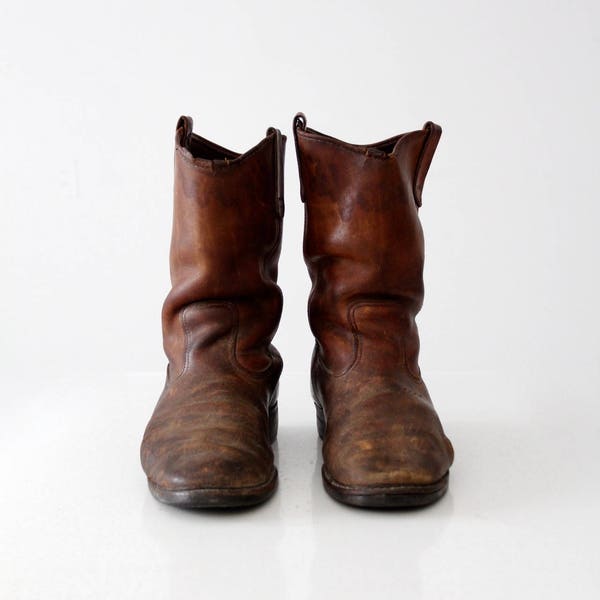 Leather Work Boots - Etsy