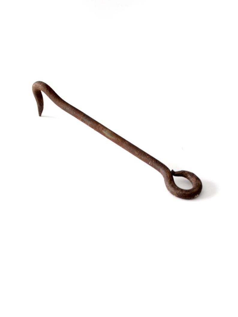 Antique Large Iron Hook Hardware - Etsy