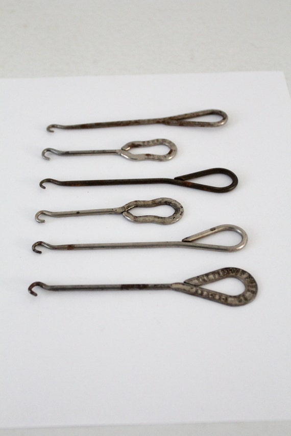 antique boot hooks, turn of the century boot hook co… - Gem
