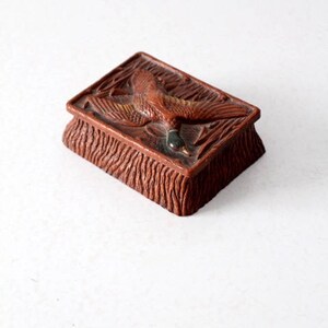 Vintage Syroco Style Box, Pheasant Faux Bois Box - Etsy