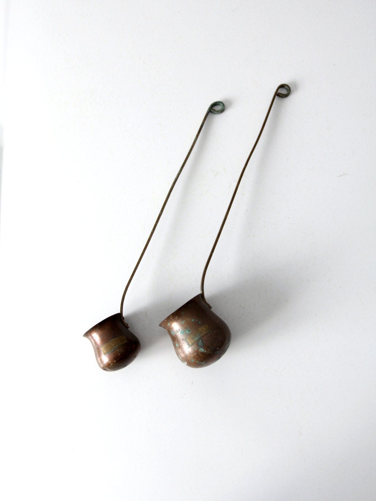 Antique Copper Rum and Brandy Tasting Ladles - Etsy