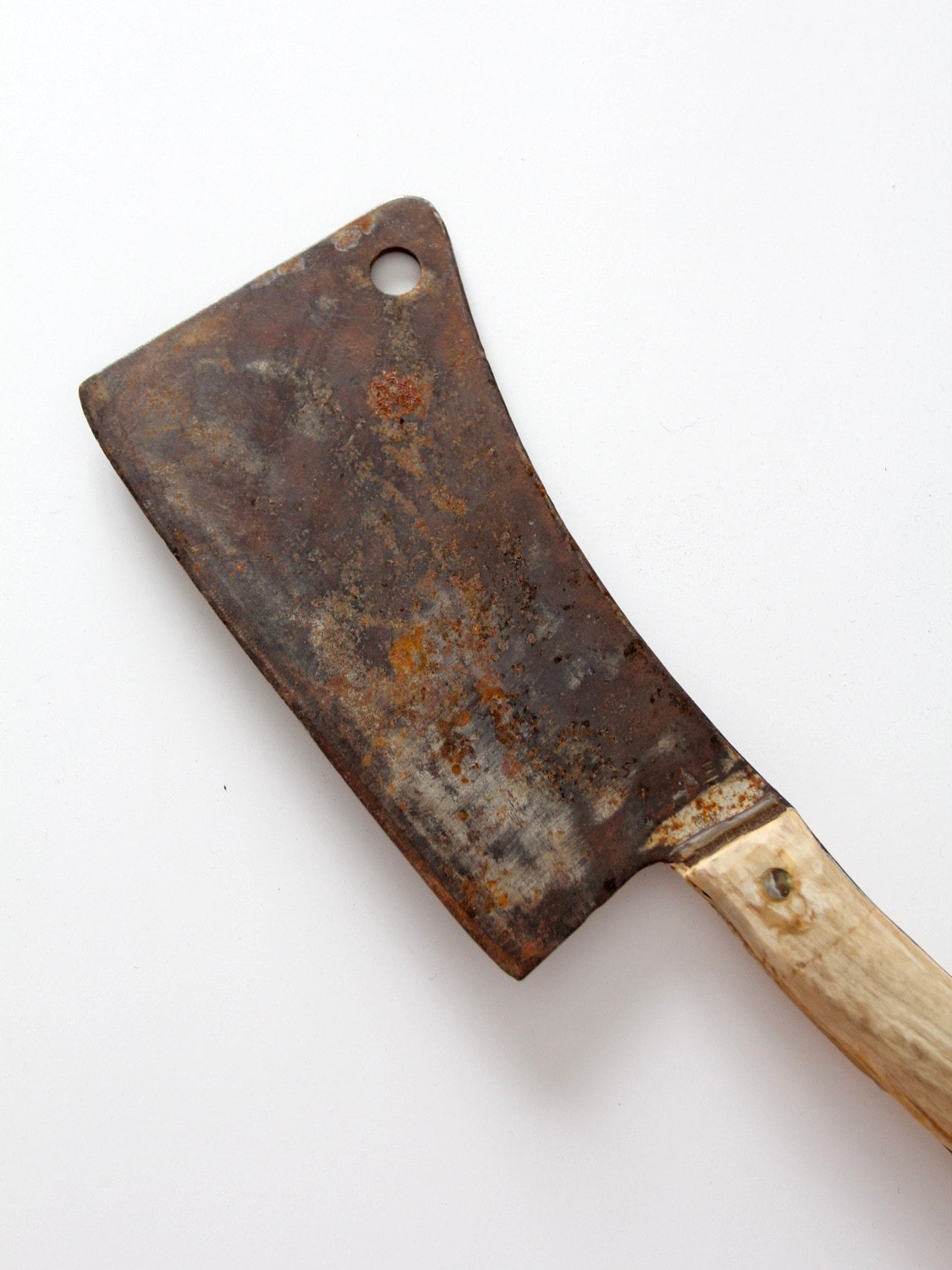 Vintage Cleaver With Antler Handle - Etsy