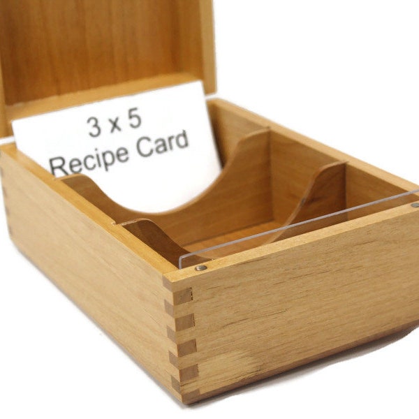 Large Recipe Box - Etsy