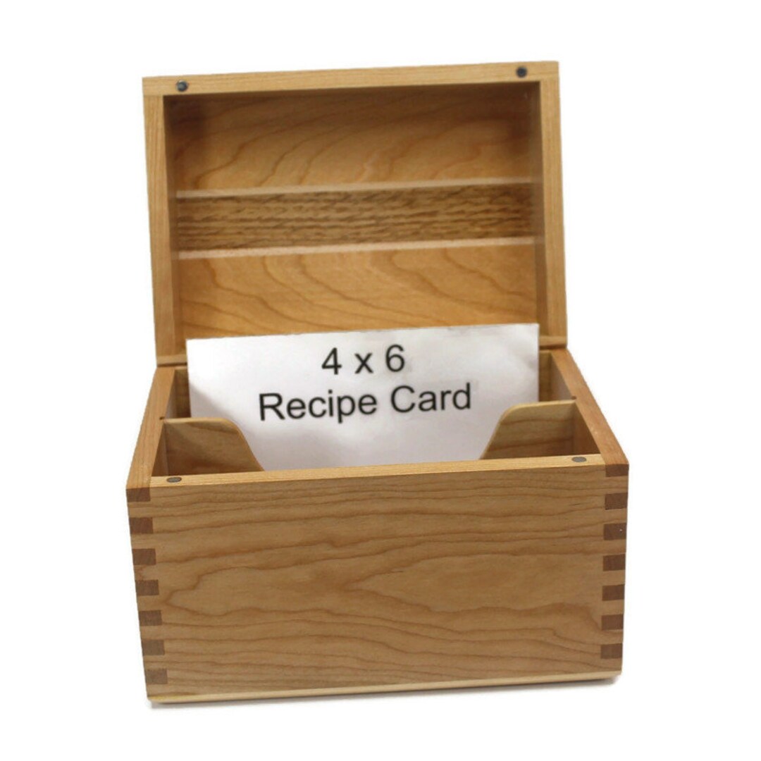 Cherry Recipe Box for 4x6 Cards, Divider rc110205i - Etsy