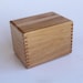 Recipe Box for 3x5 Cards, Divider - Made of Cherry (rc110610i) - Etsy