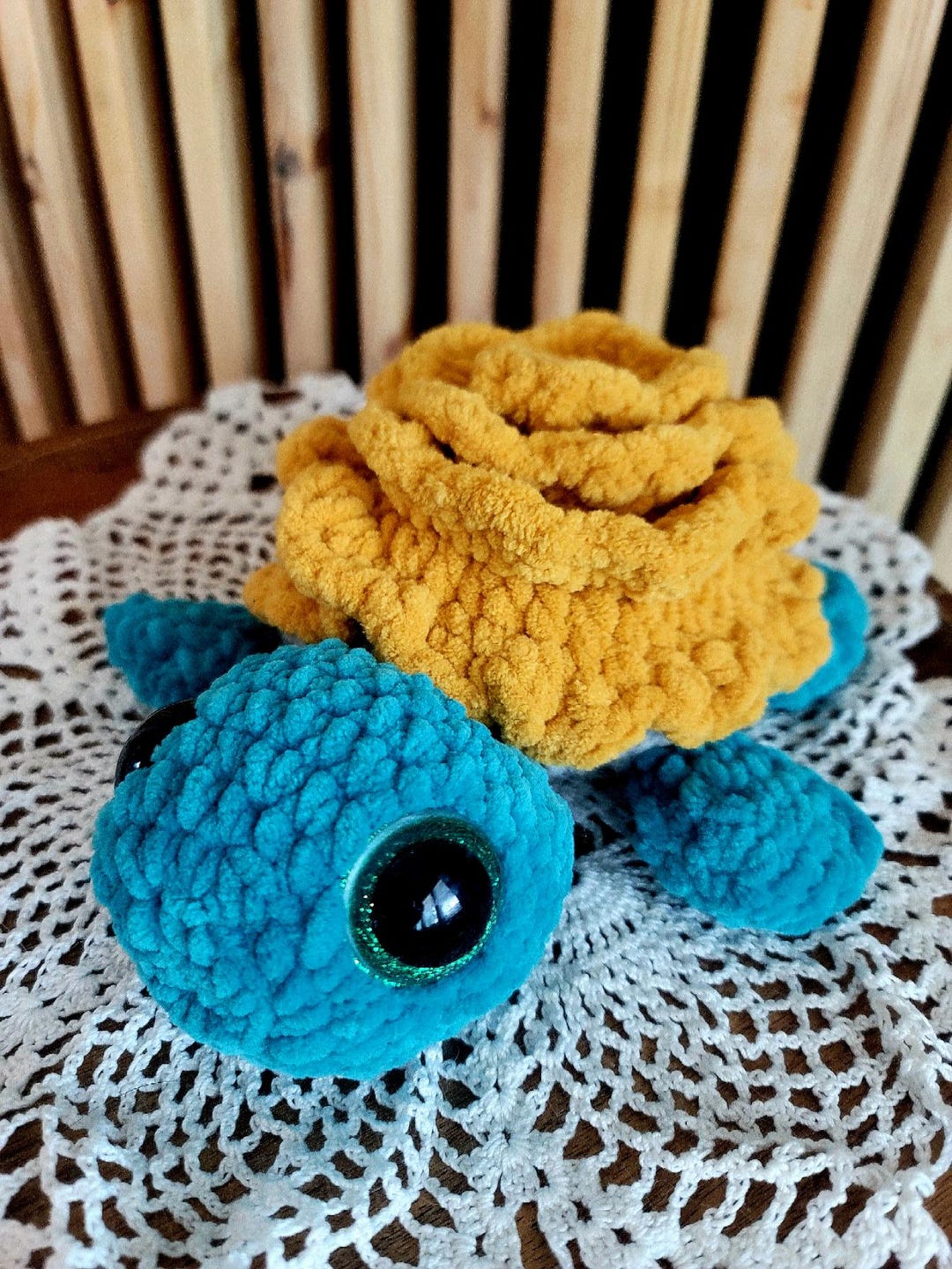 Flower Shell Crochet Turtle - Etsy
