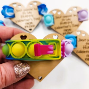 Personalized Classroom Valentines With Bracelets Attached, Candy-free ...
