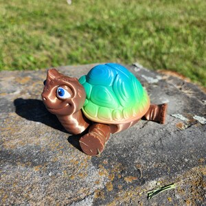 3D Printed Tortoise Fidget Sensory Desk Toy, Gift for Reptile Lover ...