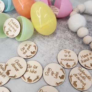 Unique Easter Egg Fillers, Set of 30 Easter Egg Tokens, Kids' Easter ...