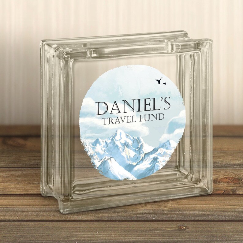 Travel Savings Fund Bank Mountain Trip Vacation Coin Jar | Etsy