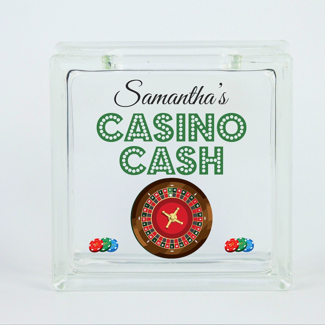 Las Vegas Themed, Roulette Wheel Coin Jar - Funny Gambling Gift ...