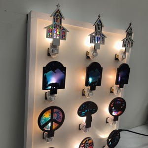 Night Light Display Board for Retail, Vendors, Craft Shows, 12 Outlet ...