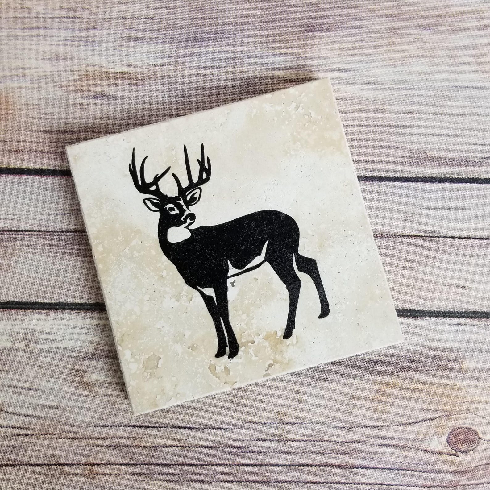 Cabin Decor Natural Stone Coaster Set Rustic Farmhouse Decor | Etsy