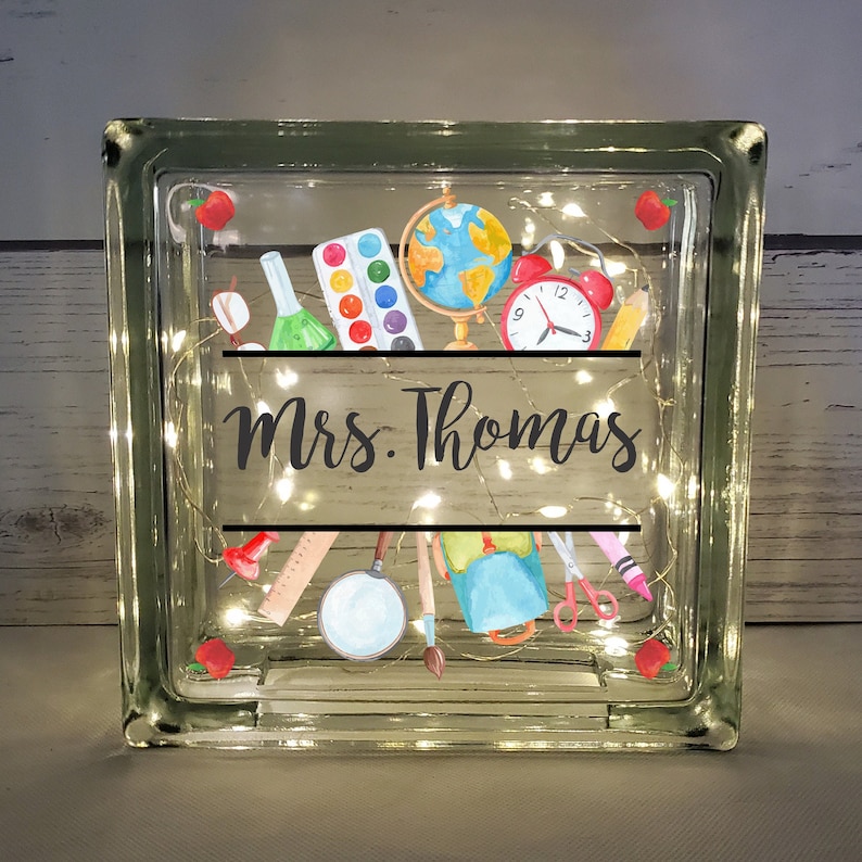Unique Personalized Gift for Teacher Appreciation Gift Light - Etsy