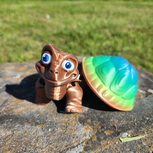 3D Printed Tortoise Fidget Sensory Desk Toy, Gift for Reptile Lover ...