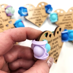 Personalized Classroom Valentines With Bracelets Attached, Candy-free ...