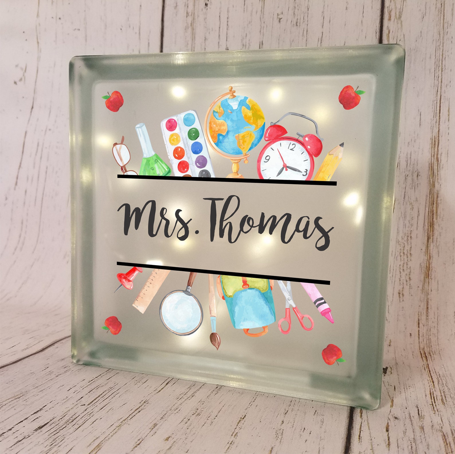 Unique Personalized Gift for Teacher Appreciation Gift Light - Etsy
