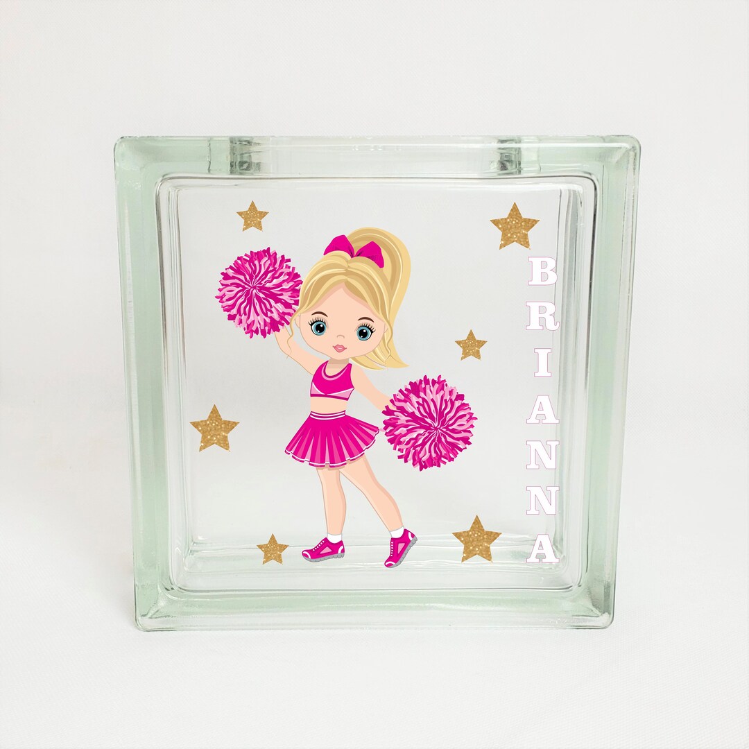 Cheerleader Bedroom Decor Piggy Bank, Personalized Gift for Cheerleader ...