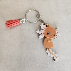 Axolotl Keychain, Charm, Axolotl Birthday Party Favors, Gift for ...
