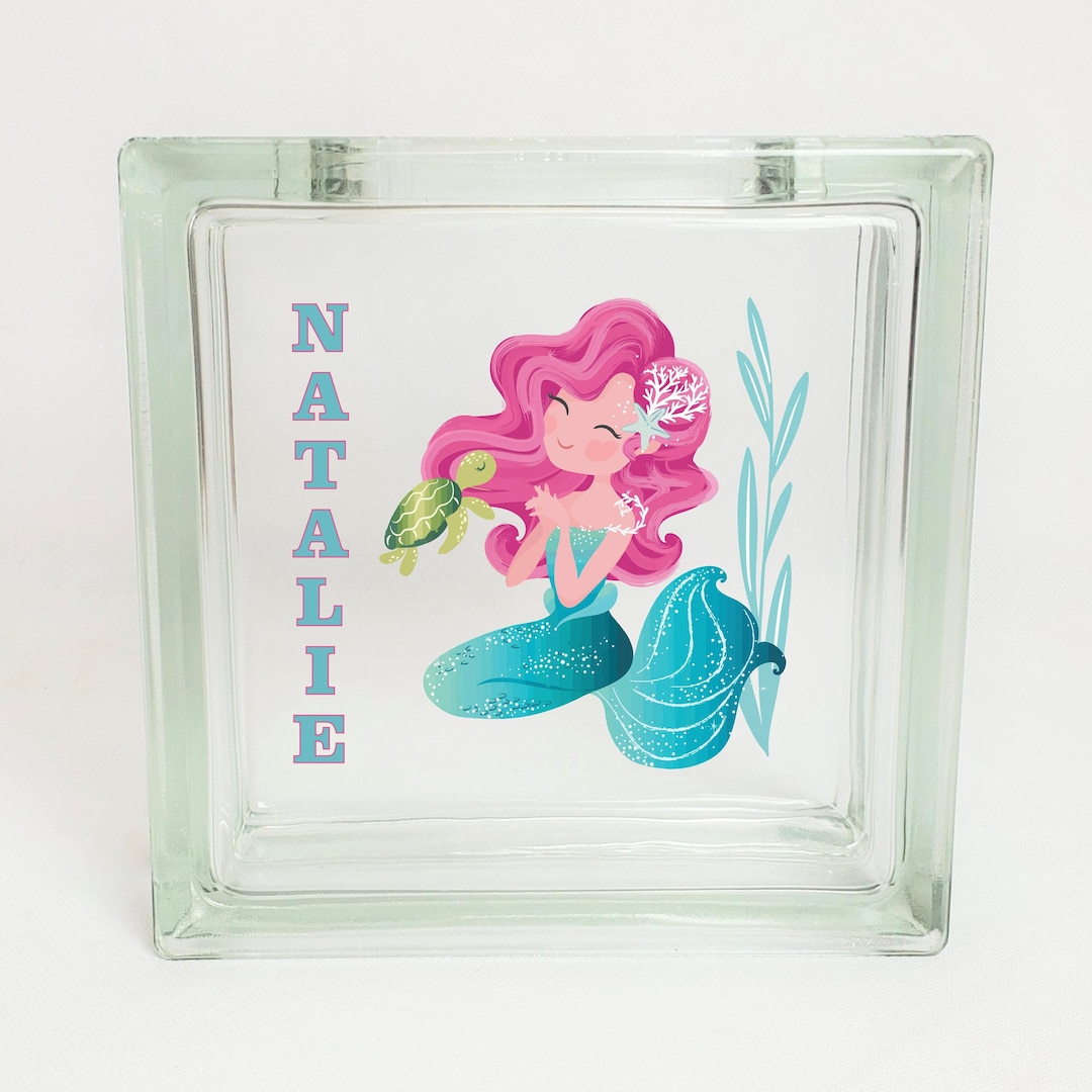 Personalized Mermaid Decor Piggy Bank for Little Girls, Savings Jar ...