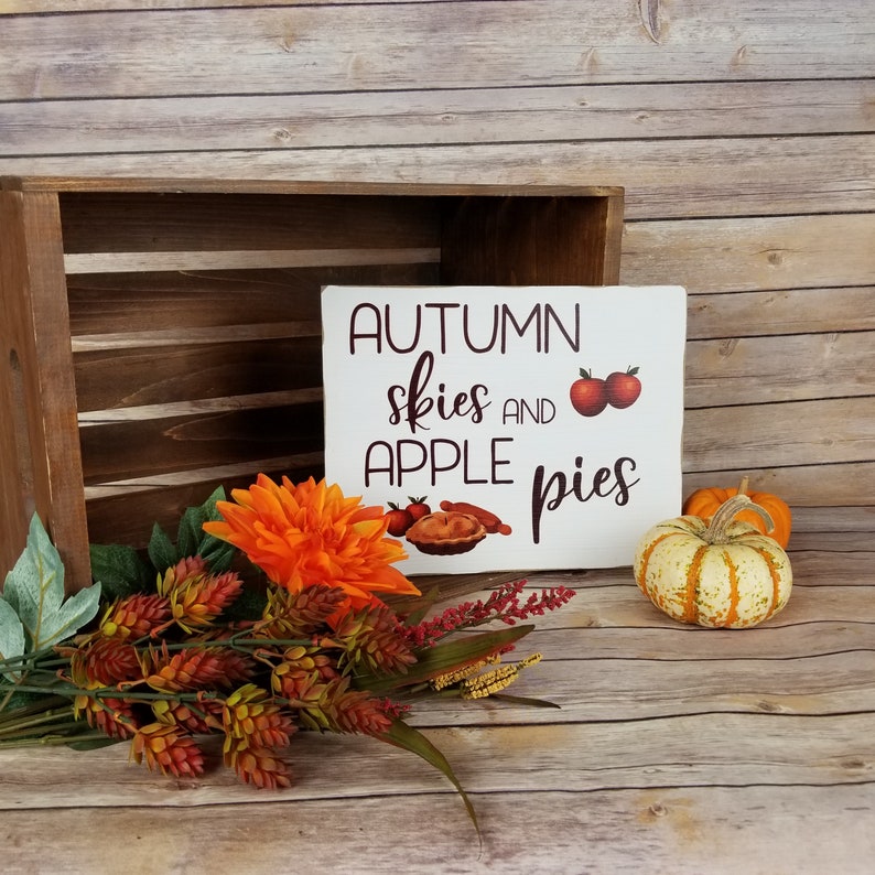 Rustic Apple Pie Fall Sign Holiday Decor Farmhouse Autumn - Etsy