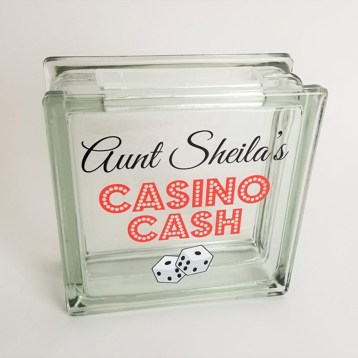 Funny Gambler Gift, Personalized Casino Savings Coin Jar, Birthday Gift ...