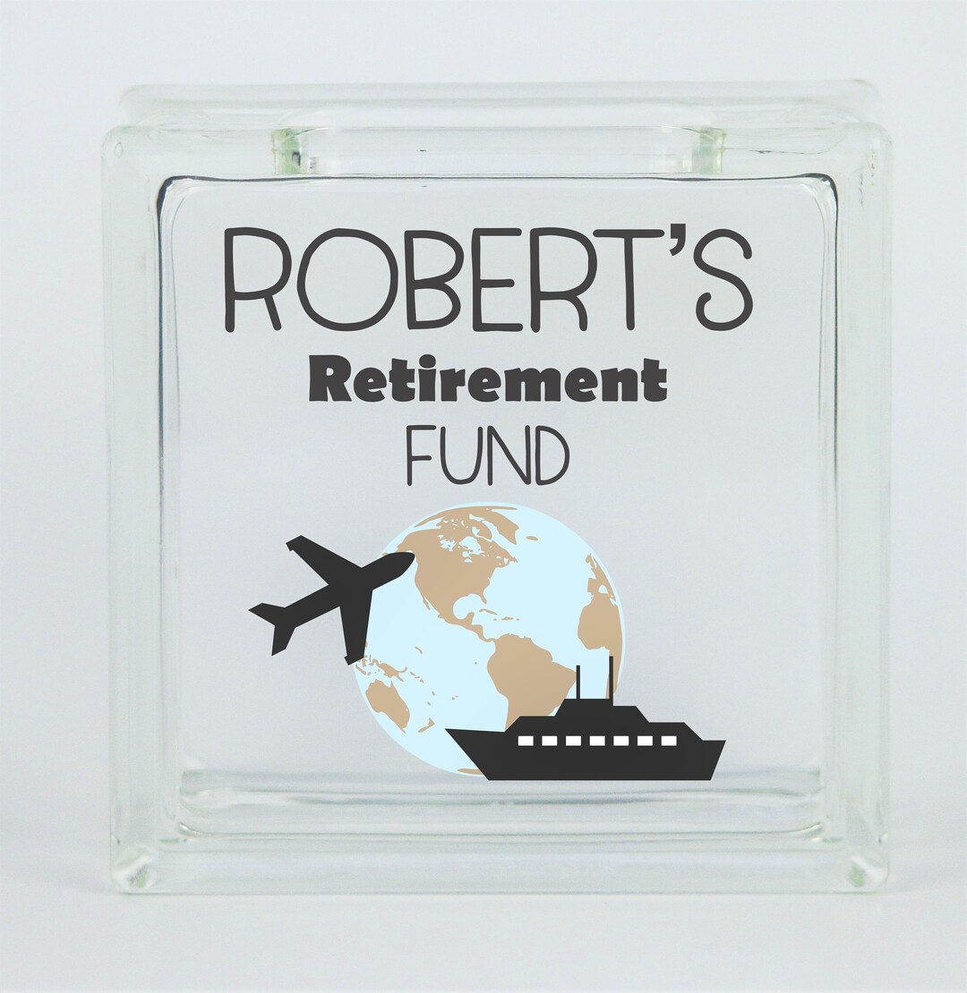 Personalized Retirement Gift - Savings Jar for Retirement Fund - Gift ...