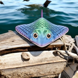 Unique 3D Printed Stingray, Manta Ray, Gift for Beach Lover, Ocean ...