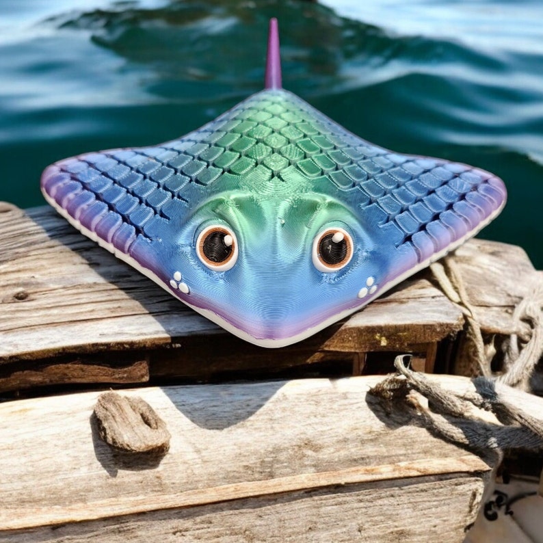 Unique 3D Printed Stingray, Manta Ray, Gift for Beach Lover, Ocean ...