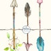 Arrows Clipart Watercolor boho tribal arrowsarrows and | Etsy