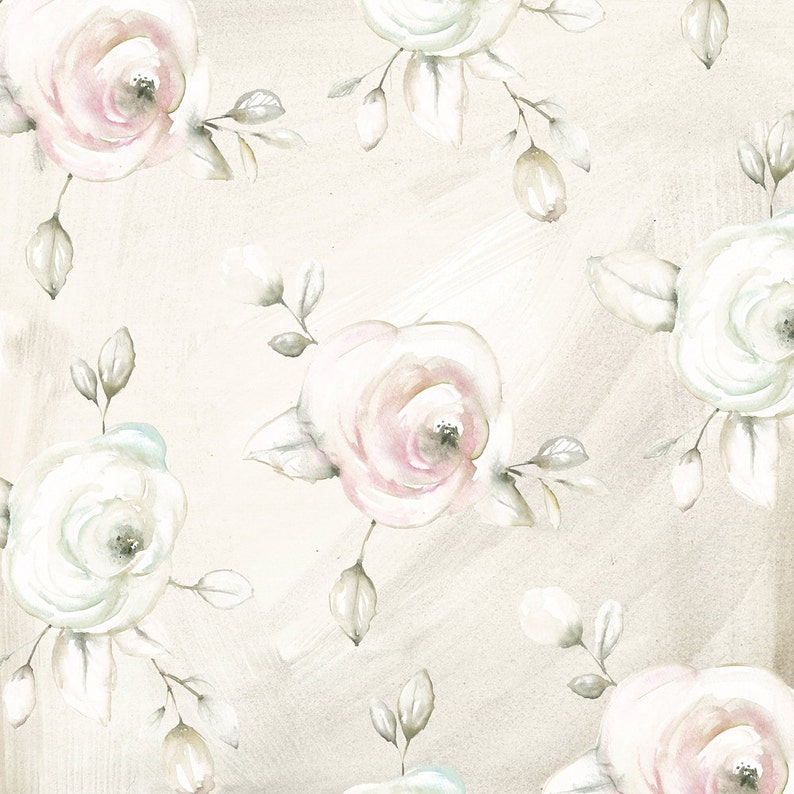 Digital Paper Pastel Watercolor Flowers Scrapbooking Paper - Etsy UK