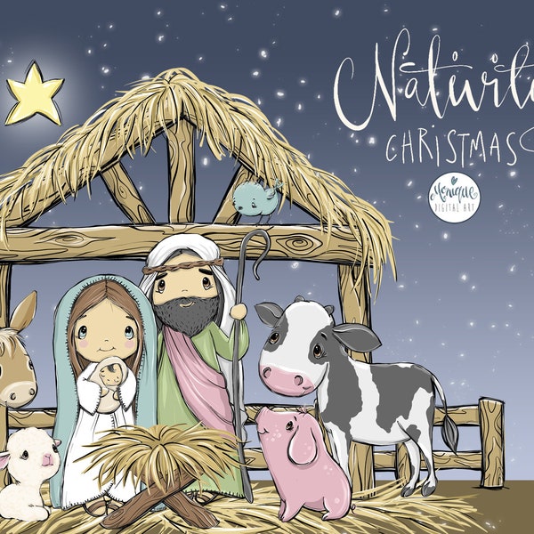 Nativity Clipart - Etsy