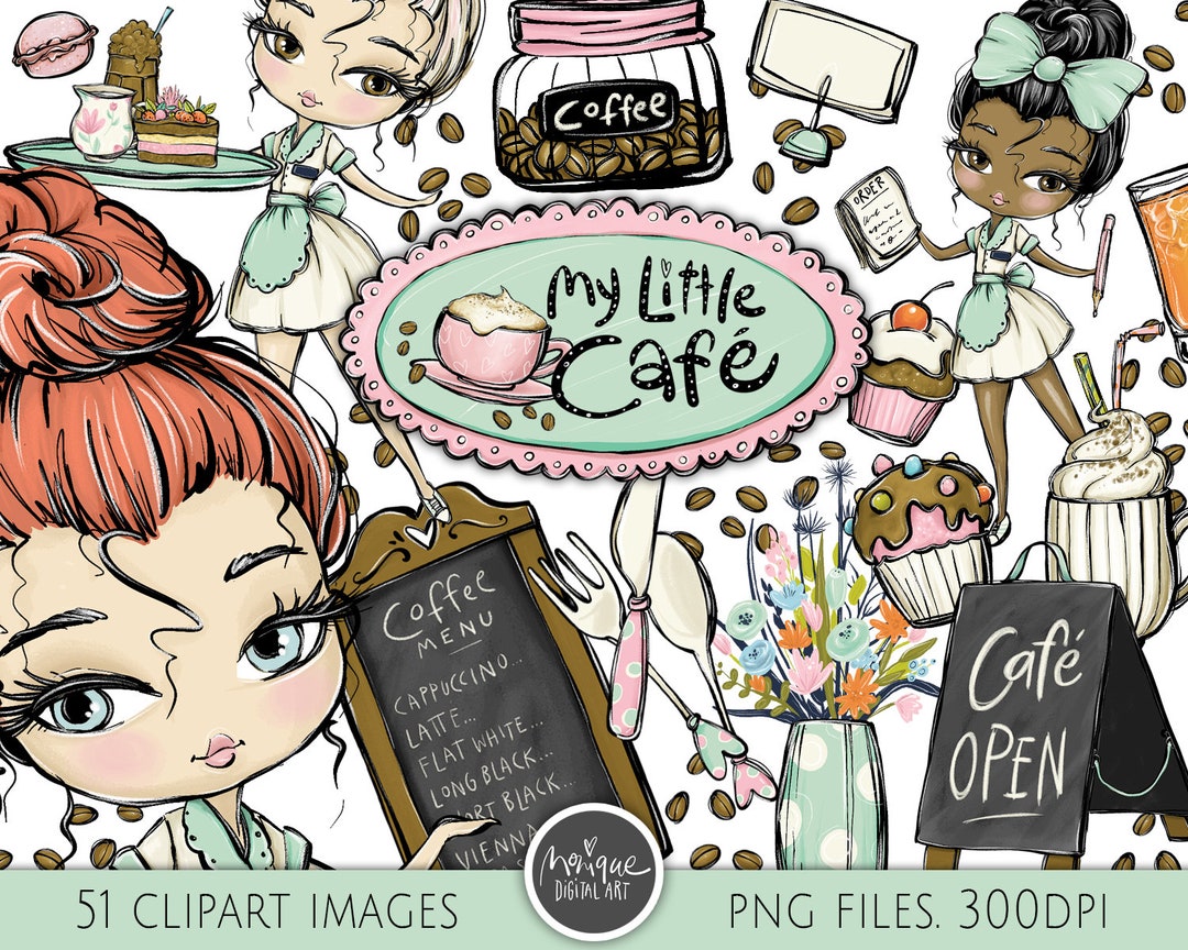 Cafe Clipart, Bakery Clipart, Coffee Shop Graphics, Restaurant ...
