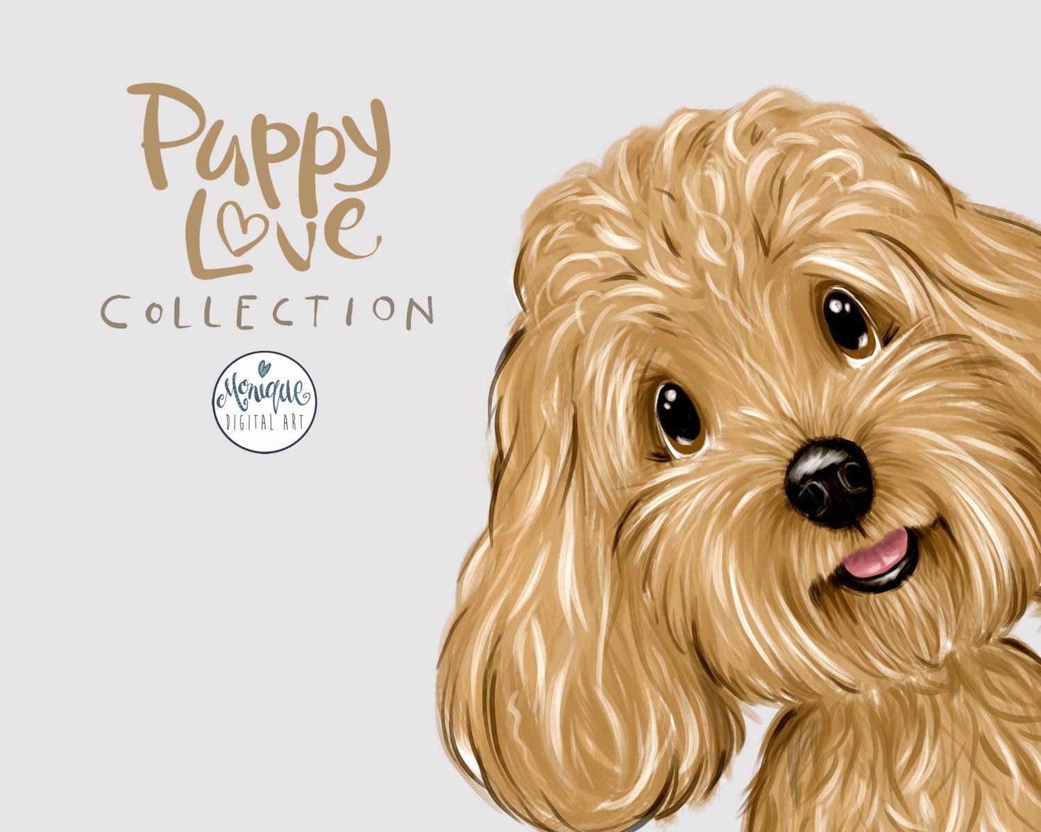 Dog Clipart, Cute Dog Clipart, Puppy Clipart, Cavoodle, Boxer ...