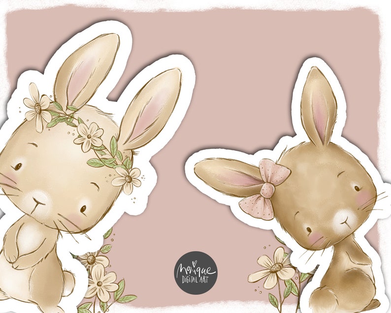 Bunny Clipart, Baby Bunnies, Rabbits, Cute Rabbit, Easter Bunny Clipart ...