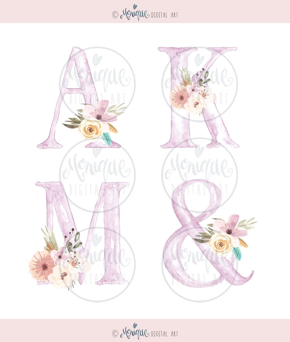 Alphabet Watercolor, Hand Painted Letters, Hand Painted Alphabet ...