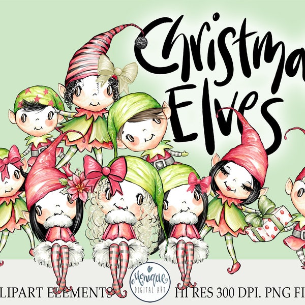 Elf Clipart - Etsy