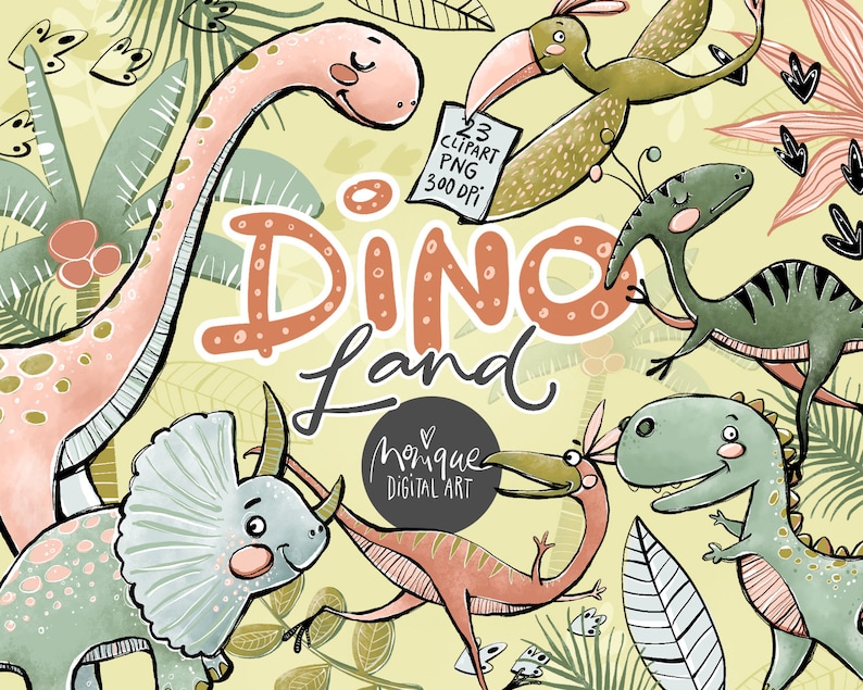 Dinosaur Clipart Dino Clipart Boy Birthday Clipart T Rex - Etsy