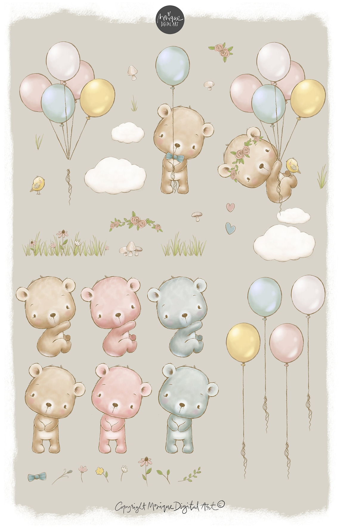 Teddy Clipart Baby Teddies Teddy Bear Cute Teddy Teddy - Etsy