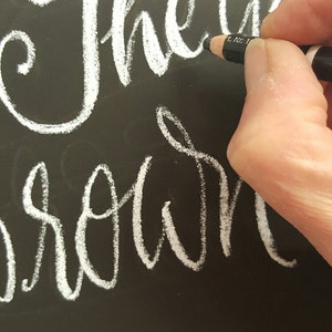Chalk Lettering Lesson, Calligraphy Lesson, Calligraphy Tutorial ...
