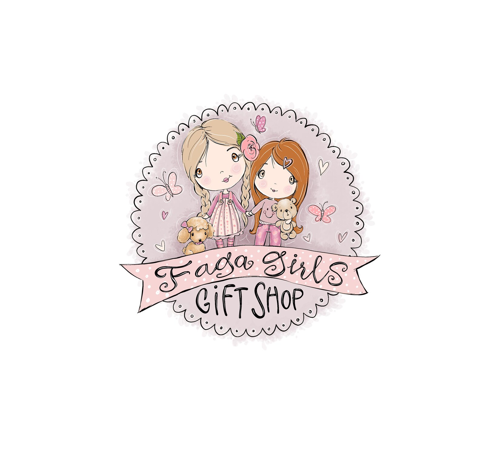 Custom Logo Design Made to Order Logo Watercolor Logo Cute - Etsy