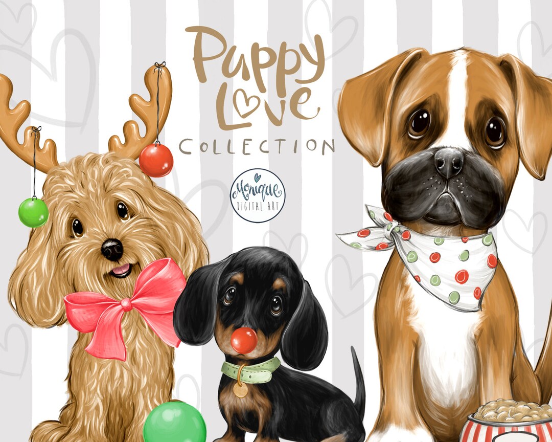 Dog Clipart, Cute Dog Clipart, Puppy Clipart, Cavoodle, Boxer ...