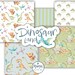 Dinosaur Digital Paper, Seamless Digital Paper, Dinosaur Fabric Pattern ...