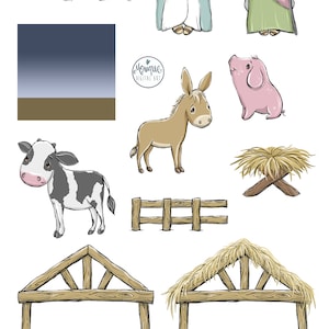 Christmas Nativity Scene, Nativity Clipart, Nativity Christmas, Mary ...