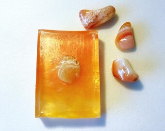 Crystal Infused Throat Chakra Soap | Etsy