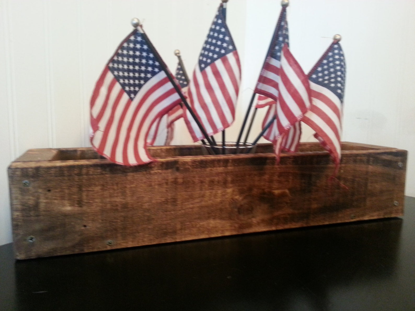 Rustic Wooden Box Upcycled Repurposed Wood Box Window Box - Etsy