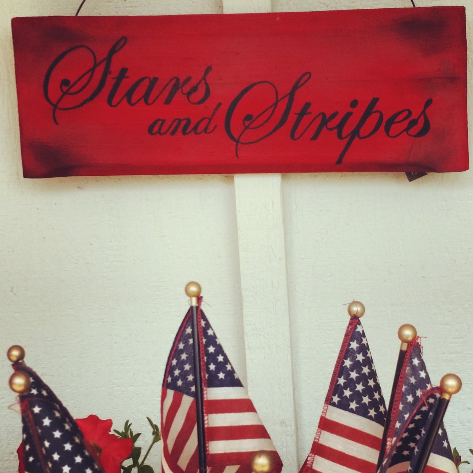 Wooden Sign Americana Stars and Stripes Sign | Etsy